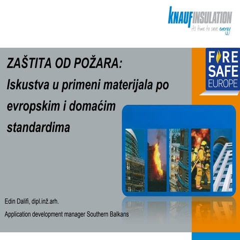 Zaštita od pozara - Iskustva u primeni materijala | PDF