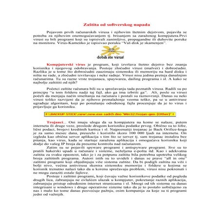 Zlonamerni programi i zaštita | PPTX