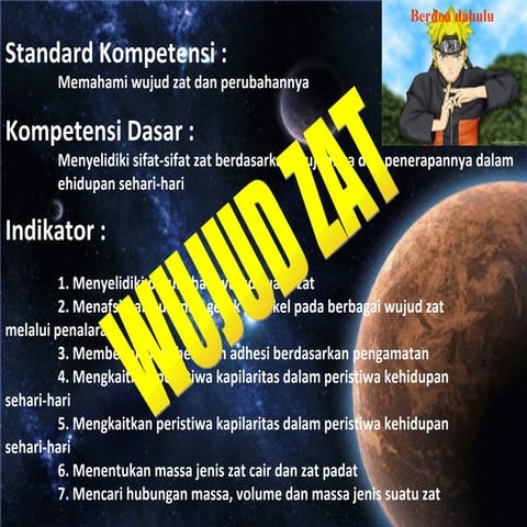 Zat Dan Wujudnya | PPT