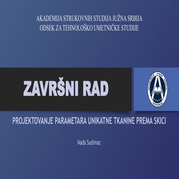 ZAVRŠNI RAD osnovne strukovne studije - Nadja .pptx