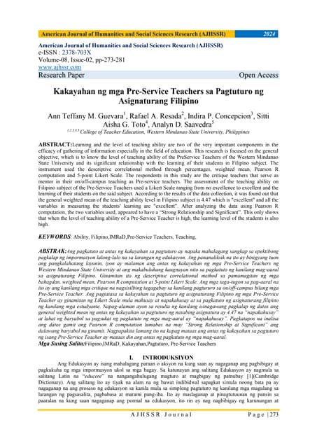 Research paper in filipino | PDF