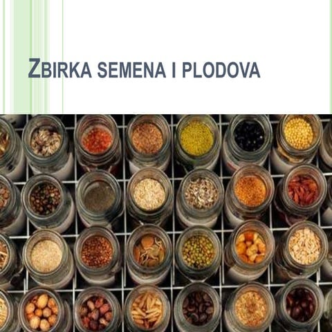 Zbirka semena | PPTX