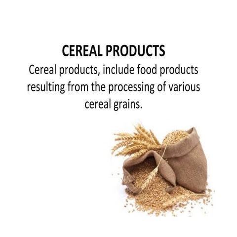 Grain structure of major cereals, pulses and oilseed | PPTX