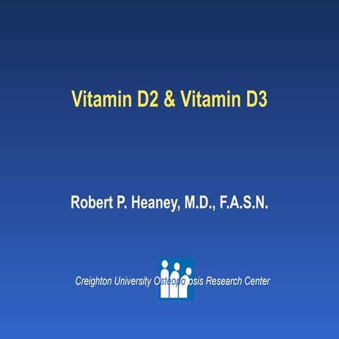 Vitamin D2 & Vitamin D3 | PPT