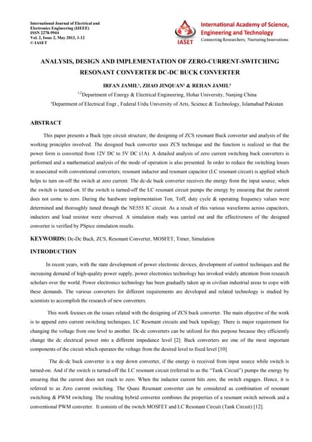Analysis And Design Of LLC Resonant Converter With Integrated Transformer | PDF