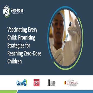 ZERO-DOSE LEARNING HUB STRATEGIES WEBINAR | PDF