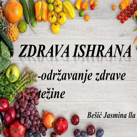 Zdrava ishrana | PPTX