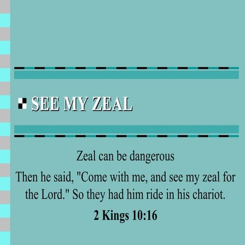 Zeal | PPT | Judaism | Religion & Spirituality