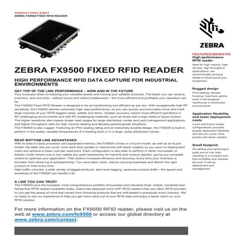 Zebra fx9500 | PDF