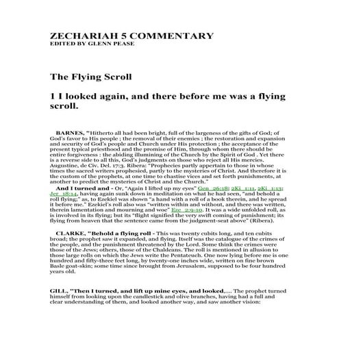Zechariah 5 commentary | PDF | Judaism | Religion & Spirituality