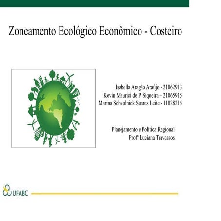 Zoneamento Ecológico Econômico Costeiro - ZEEC | PDF | Education