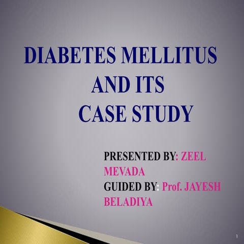 diabetes case study | PPTX