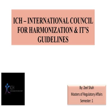 Ich Guidelines Q And S Pptx