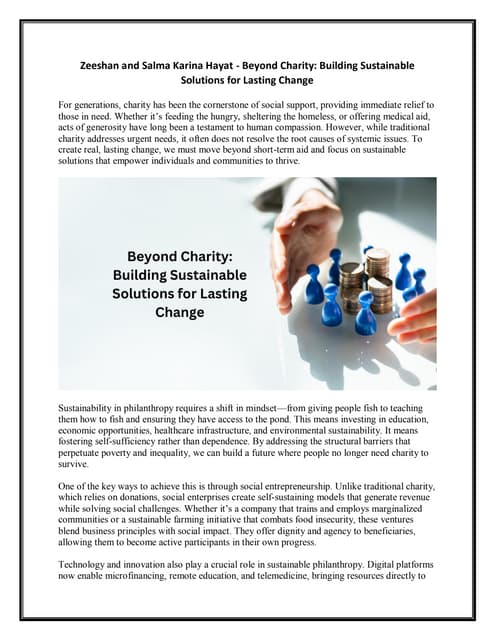 Zeeshan and Salma Karina Hayat - How Great Mentors Transform Good Entrepreneurs Into Exceptional ...