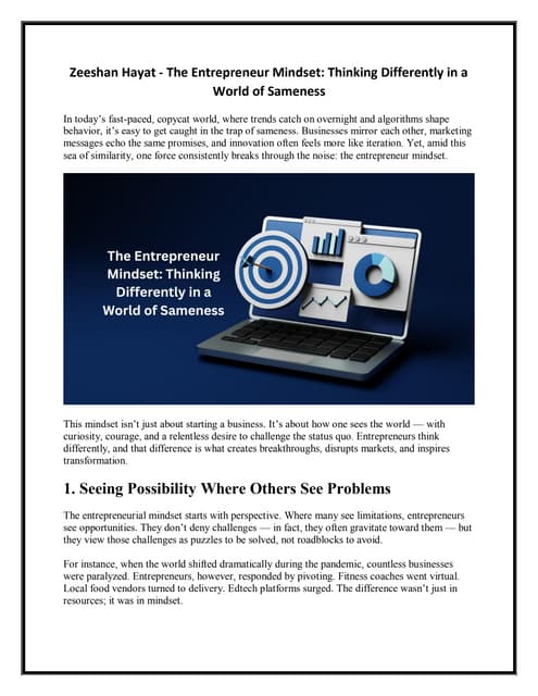 Lesson 2 Entrepreneurial mind | PPTX