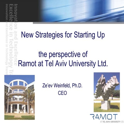 Zeev Weinfeld New Srtategies For Starting Up | PPT