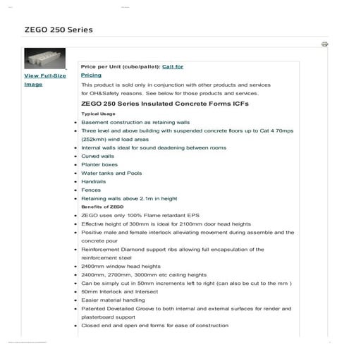 Zego 250 series | PDF