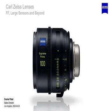 ZEISS Presentation - using Full Frame Camera & Lenses | PPTX