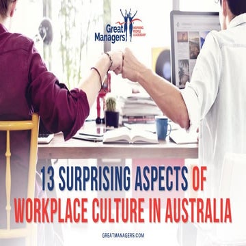 13 Surprising Aspects of Workplace Culture in Australia | PDF