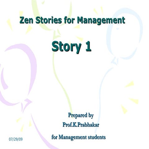 Zen Stories for Management Students | PPT