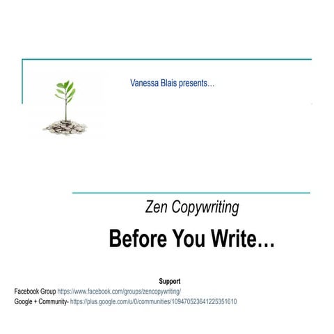 Zen copywriting before you write | PPT