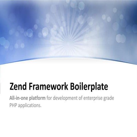 Introduction To Zend Framework Boilerplate Pdf Programming Languages Computing