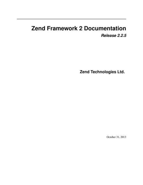 Zend framework tutorial | PDF Zend framework tutorial | PDF