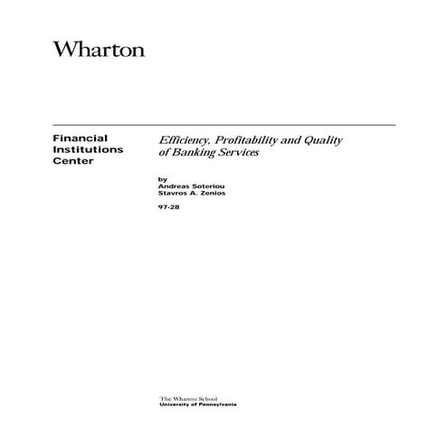 Zenios | PDF | Business Banking & Finance | Business