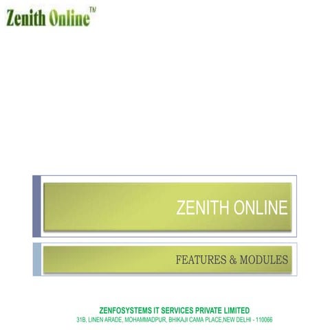 Zenith Online | PPTX