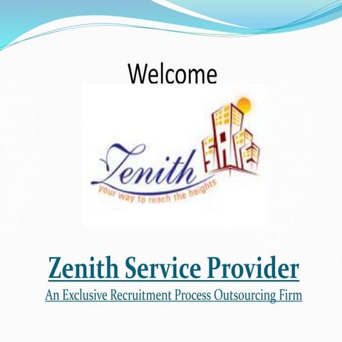 Zenith service provider ppt | PPTX