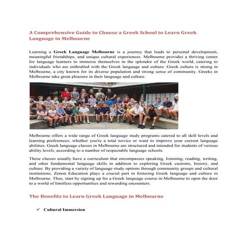 A Comprehensive Guide to Choose a Greek School to Learn Greek Language ...