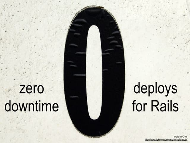 Zero downtime deploys for Rails apps | PPT Zero downtime deploys for Rails apps | PPT