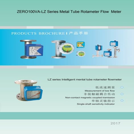 ZERO100VA. Variable area flow meter catalog | PDF