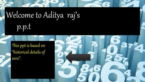 History of Zero - Mathematics | PPTX