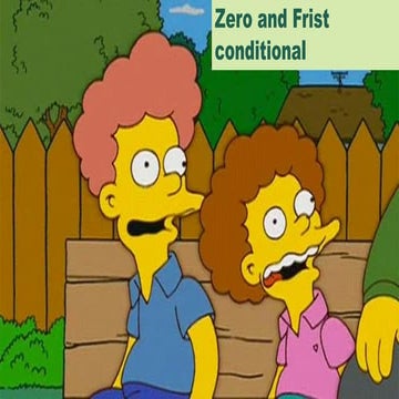 Zero and First Conditionals.pdf English CLASS | PDF