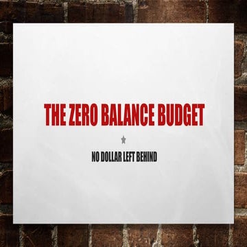 Zero balance budget | PPT