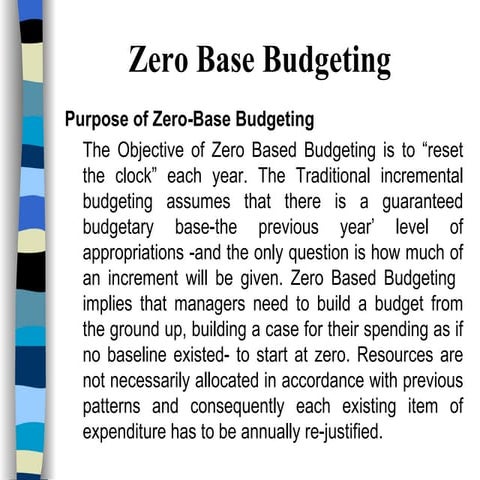 Zero Base Budgeting | PPT