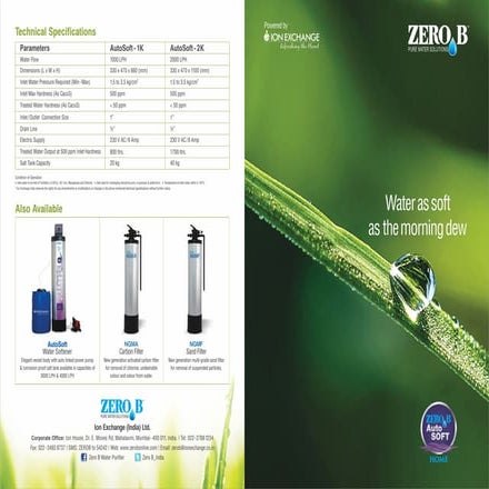 Zerob Auto Soft - Hard Water Softener | PPT