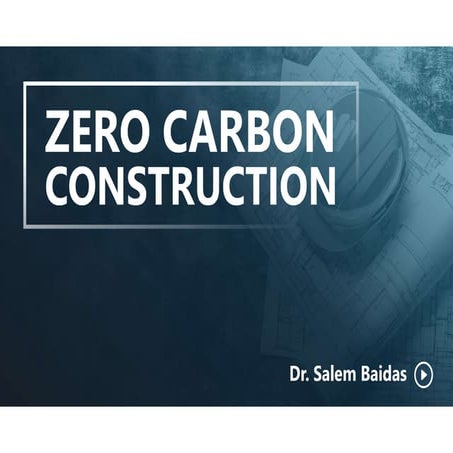 Zero Carbon Construction | PDF