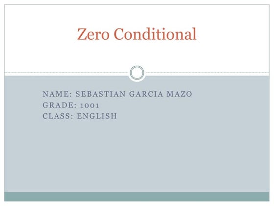 Zero conditional | PDF