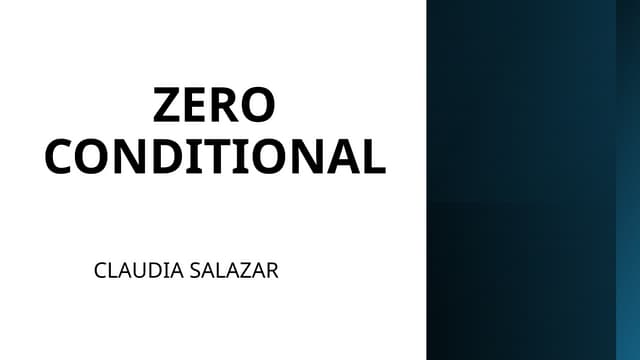 zero conditional 2. presentación de modales | PPTX