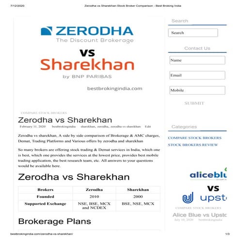 Zerodha: Your Gateway to Seamless Online Trading | PPTX