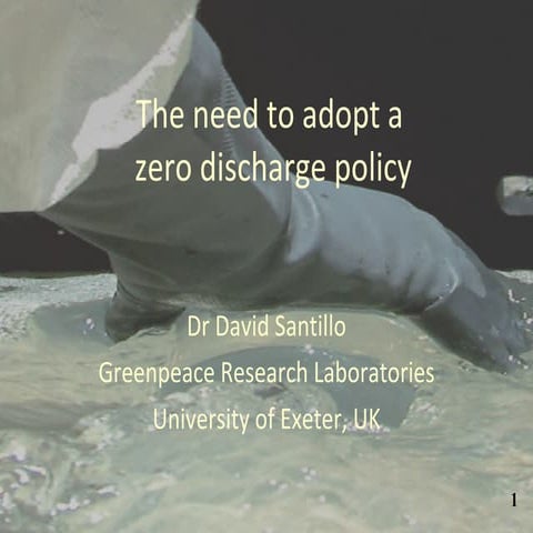 The need to adopt a Zero Discharge Policy | PPT