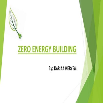Zero energy building original | PPT