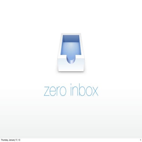 Steps to Working with a Zero Inbox | PPT