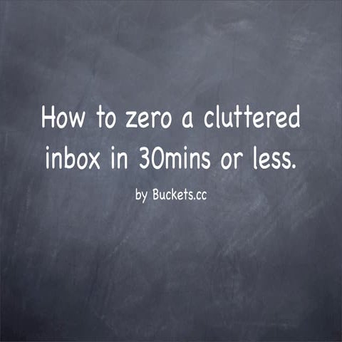 Zero inbox slide share | PPT