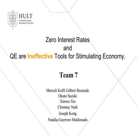 Zero interest rate and qe | PPTX