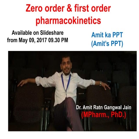 Zero order and first order kinetiks | PDF
