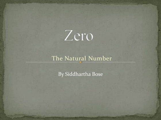History of Zero - Mathematics | PPTX