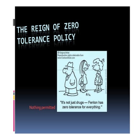 Zero tolerance policy | PDF